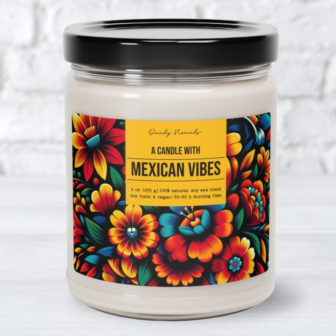 Mexico Candle, Mexican Vibes Scented Candle, Vacation Reveal Gift ...