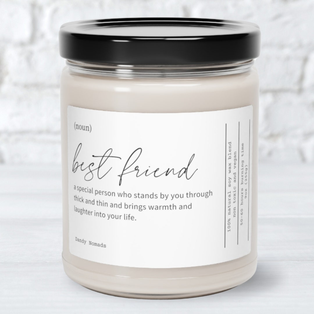 Best Friend Definition Scented Candle, Gift for Besties, Best Friend ...