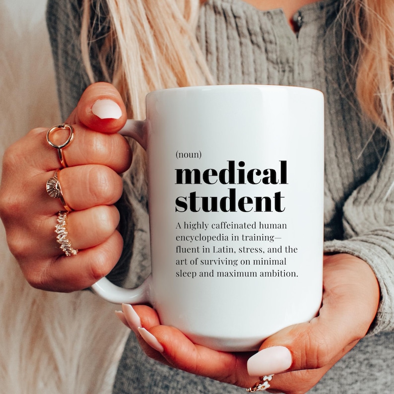 Medical Student Definition Mug, Gift for Med School Student Tea Cup and ...