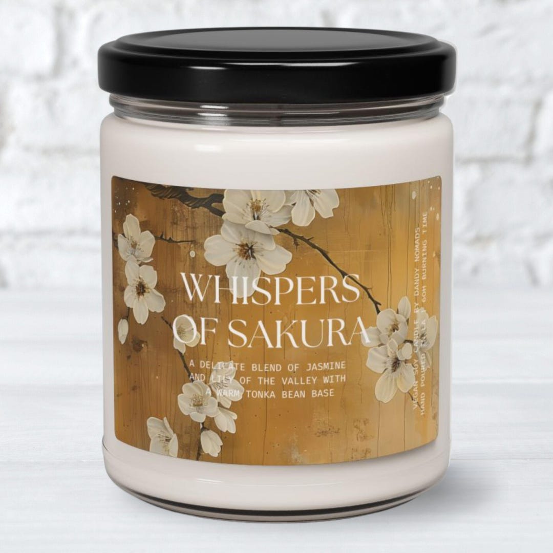 Sakura Candle, Japanese Cherry Blossom Candle Gift for Spring, Birthday ...