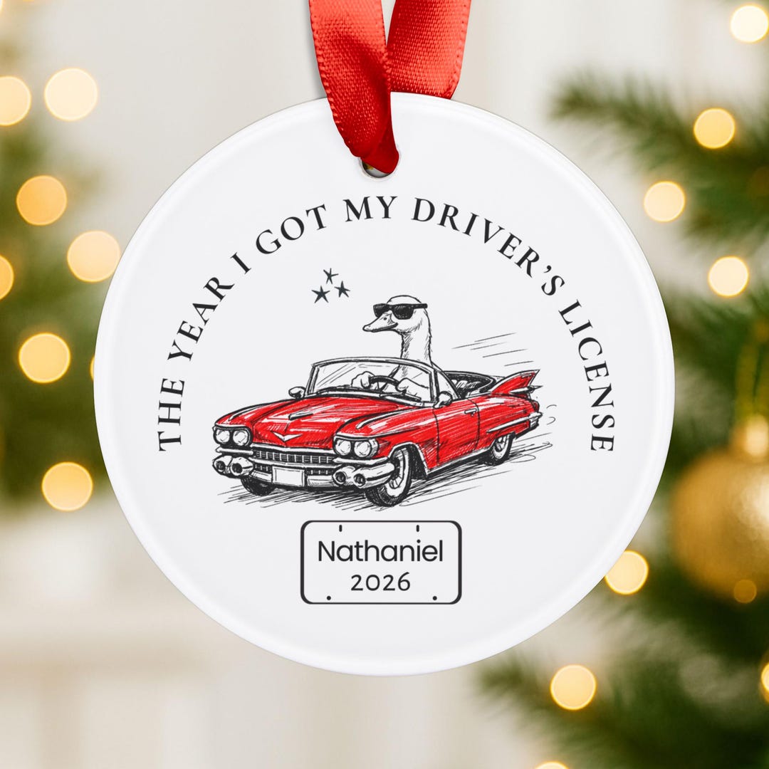 Driver’s License Ornament, Personalized New Driver Gift, Custom Name ...