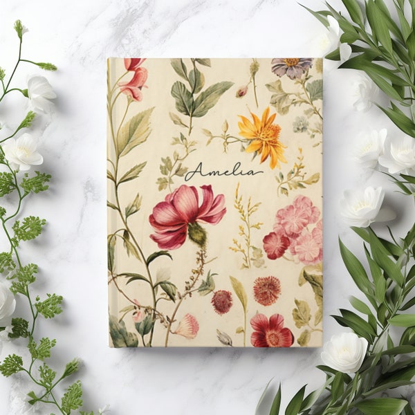 Floral Journal - Etsy