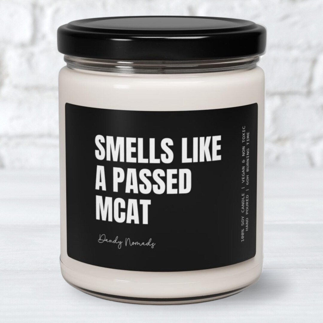 Smells Like a Passed MCAT Candle, Funny Grad Gift for Her, Scented ...