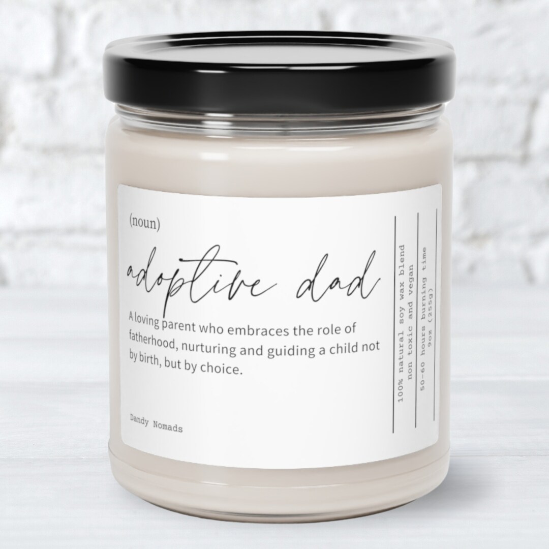Adoptive Dad Candle, Adoption Day Gift for Dad, Father's Day Birthday ...