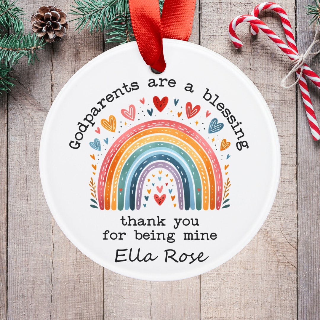 Custom Godparents Ornament, Godparents Are a Blessing, Godparents ...