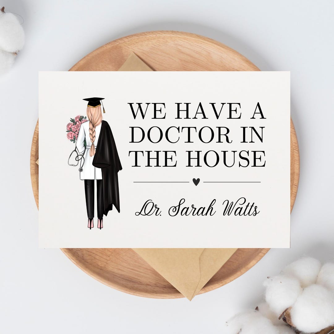 Custom Doctor Graduation Card, Medical School Graduation ...