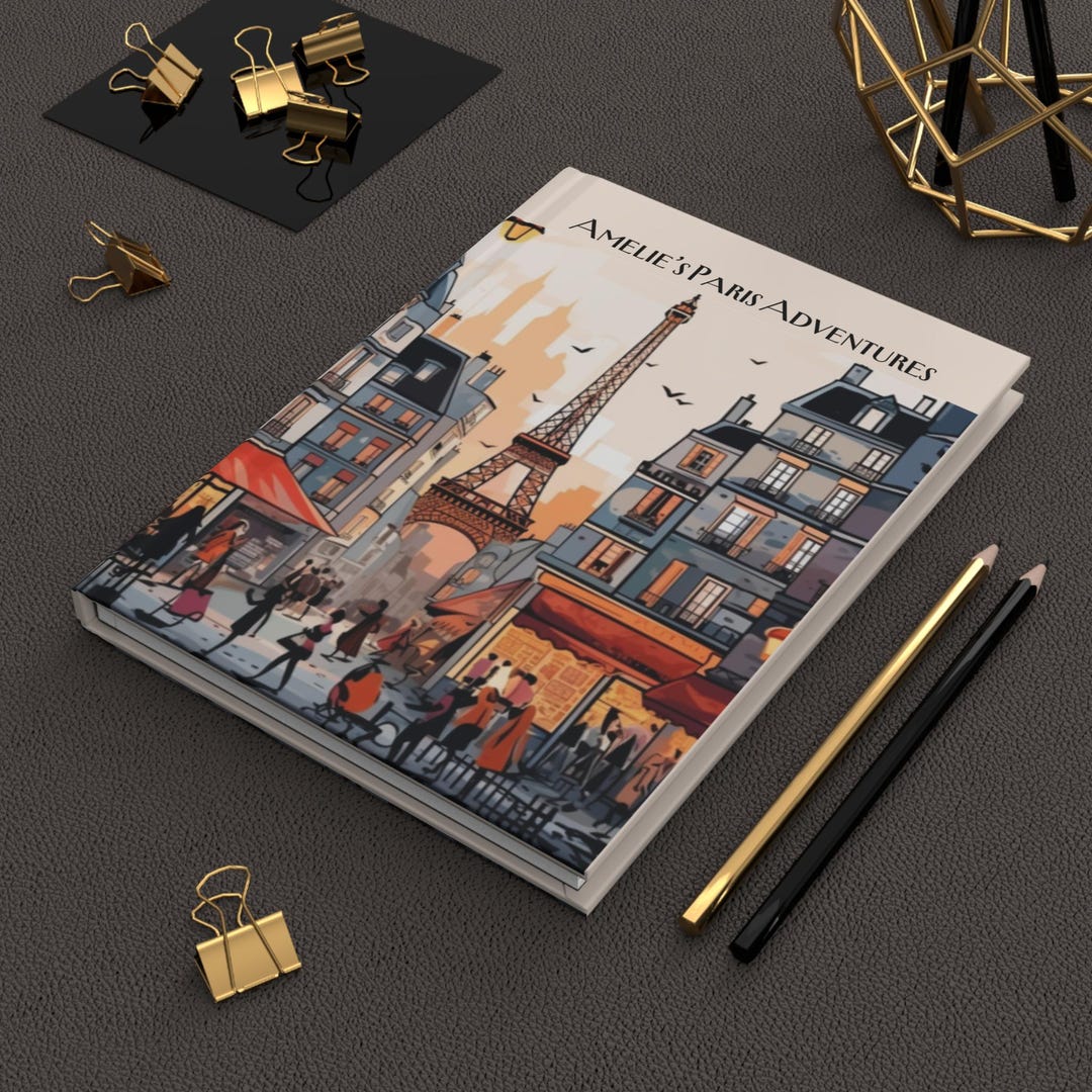 Custom Paris Journal, Hardcover Daily Diary, Gift for Traveler ...