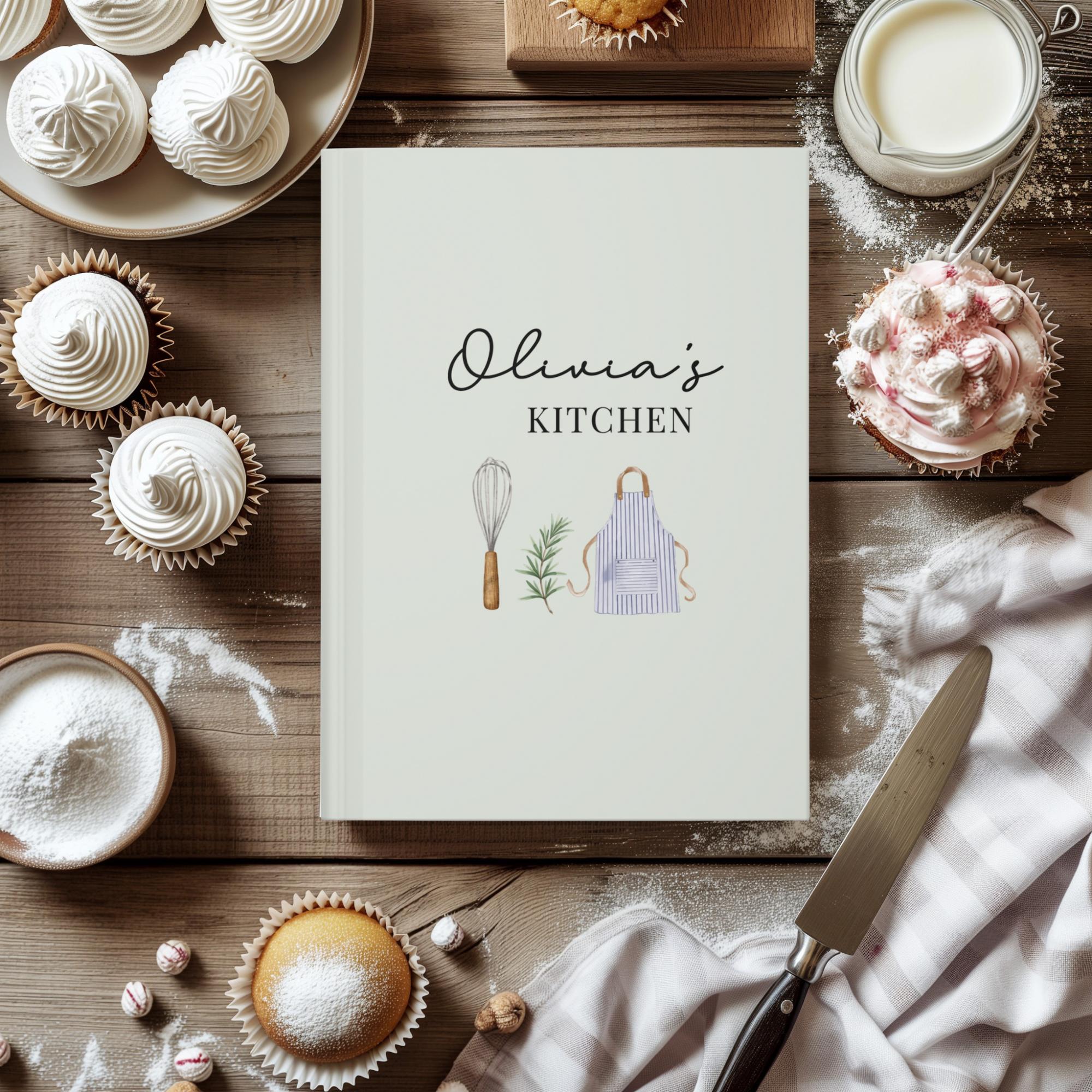Personalized Recipe Journal, Custom Kitchen Notebook, Cooking Gift for ...