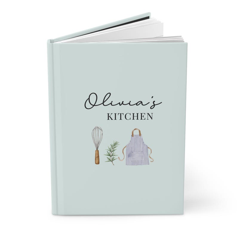 Personalized Recipe Journal, Custom Kitchen Notebook, Cooking Gift for ...