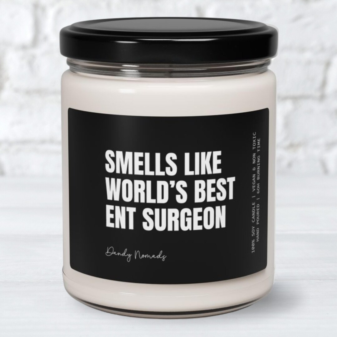 ENT Surgeon Gift Scented Candle Gift for ENT Doctor Appreciation Gift ...
