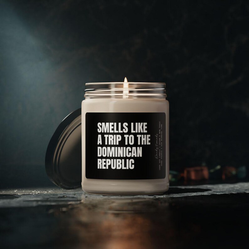 Dominican Republic Travel Candle, Caribbean Vacation Gift, Trip Reveal ...