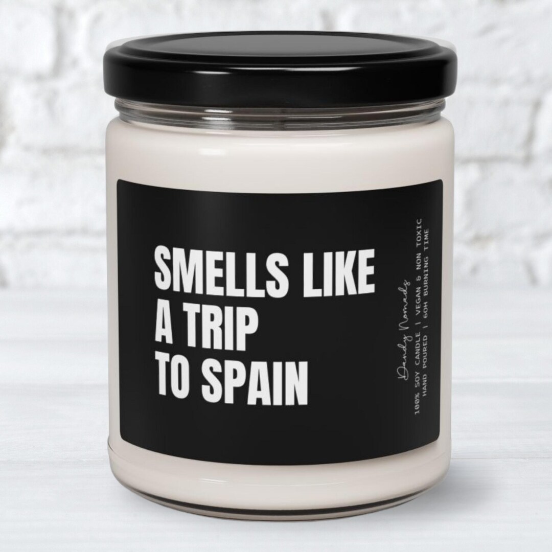 Trip to Spain Scented Candle, Spanish Vacation Souvenir, Spain Home ...
