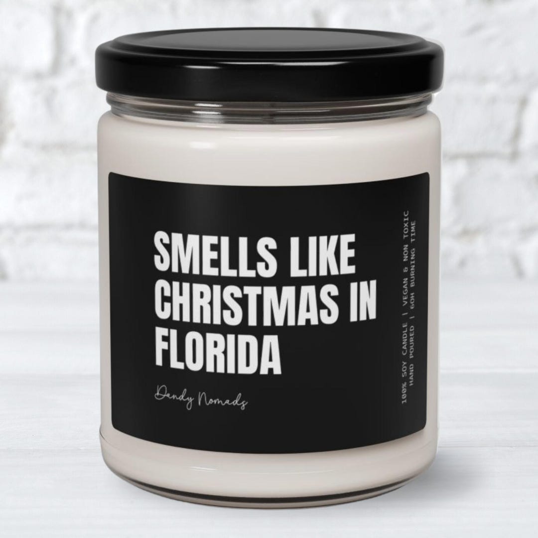 Christmas in Florida Candle, Florida Holiday Gift, Florida Winter ...