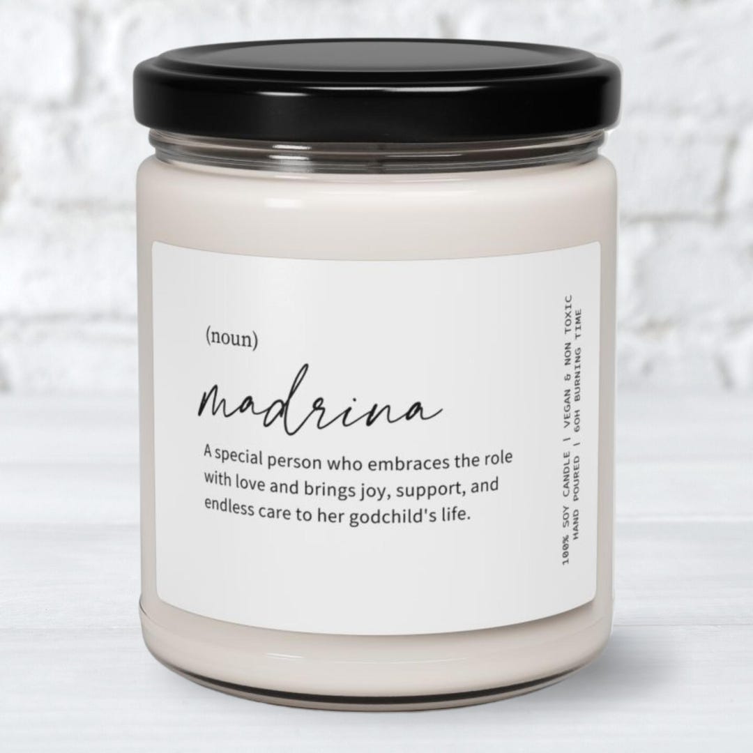 Madrina Candle, God Mother Gift, Godmom Scented Candle, Madrina ...