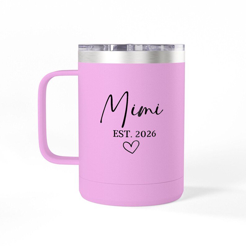 Custom Mimi Tumbler 40 Oz, New Grandma Travel Mug, Personalized Mother ...