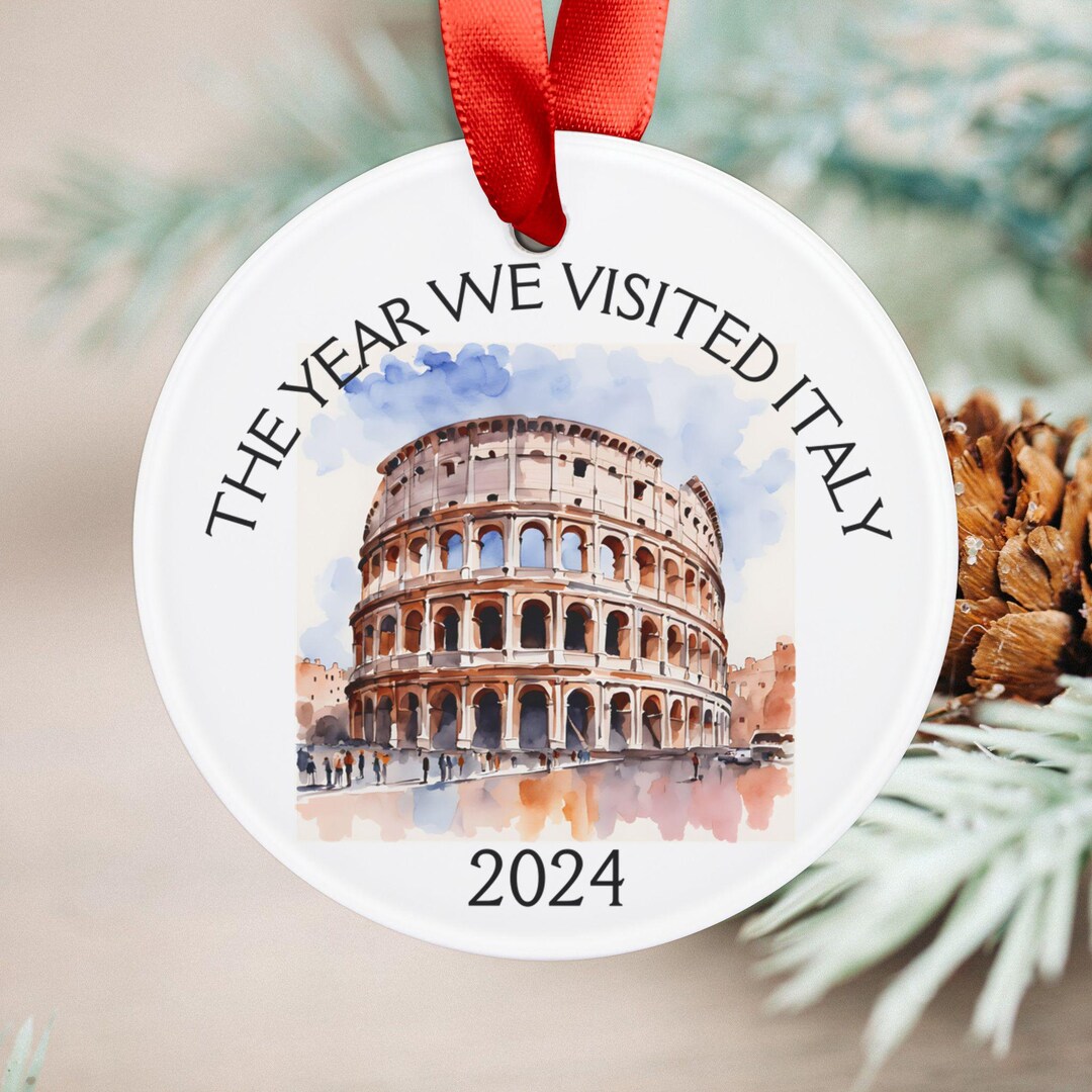 Custom Italy Ornament, Personalized Italy Keepsake, Anniversary Gift ...