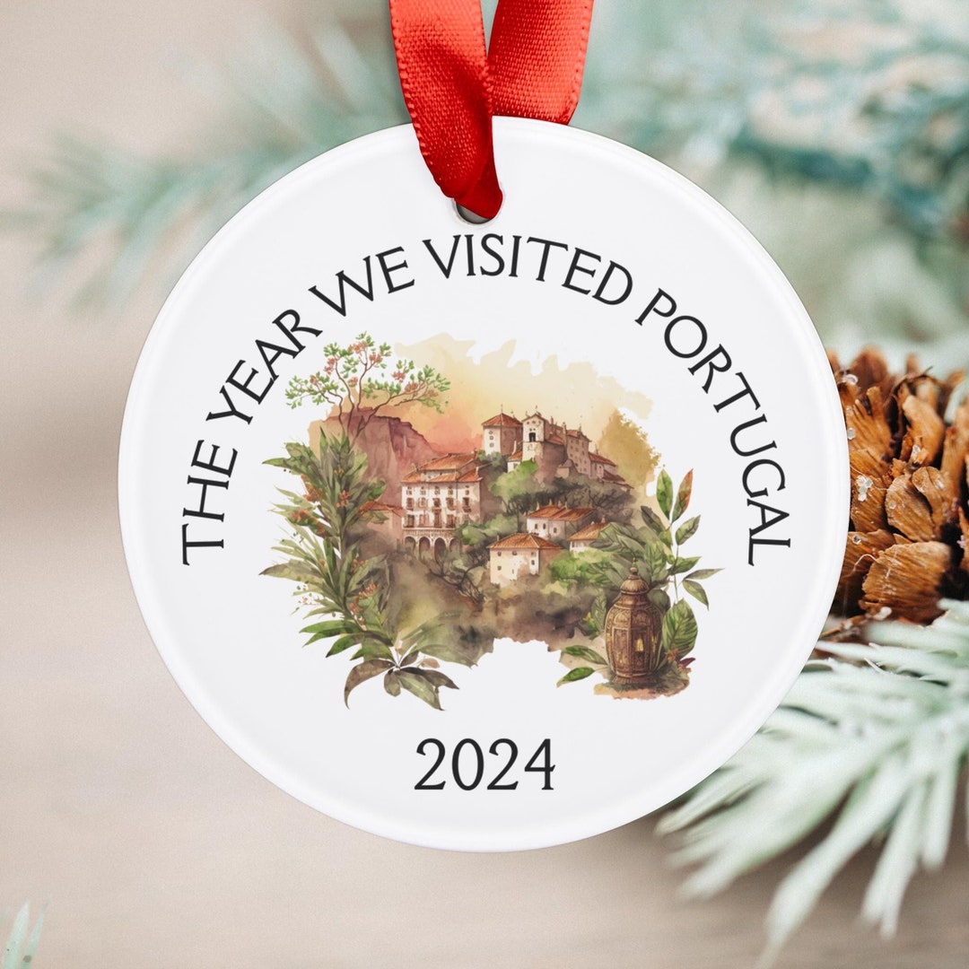 Portugal Ornament, Custom Portugal Trip Keepsake, Anniversary Gift ...