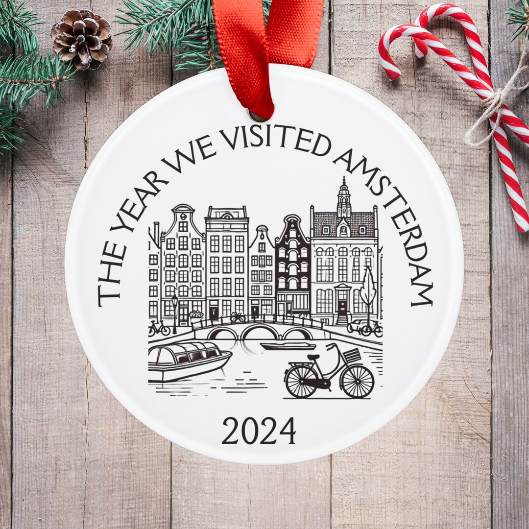 Custom Amsterdam Ornament, Trip Souvenir Amsterdam the Netherlands Gift ...