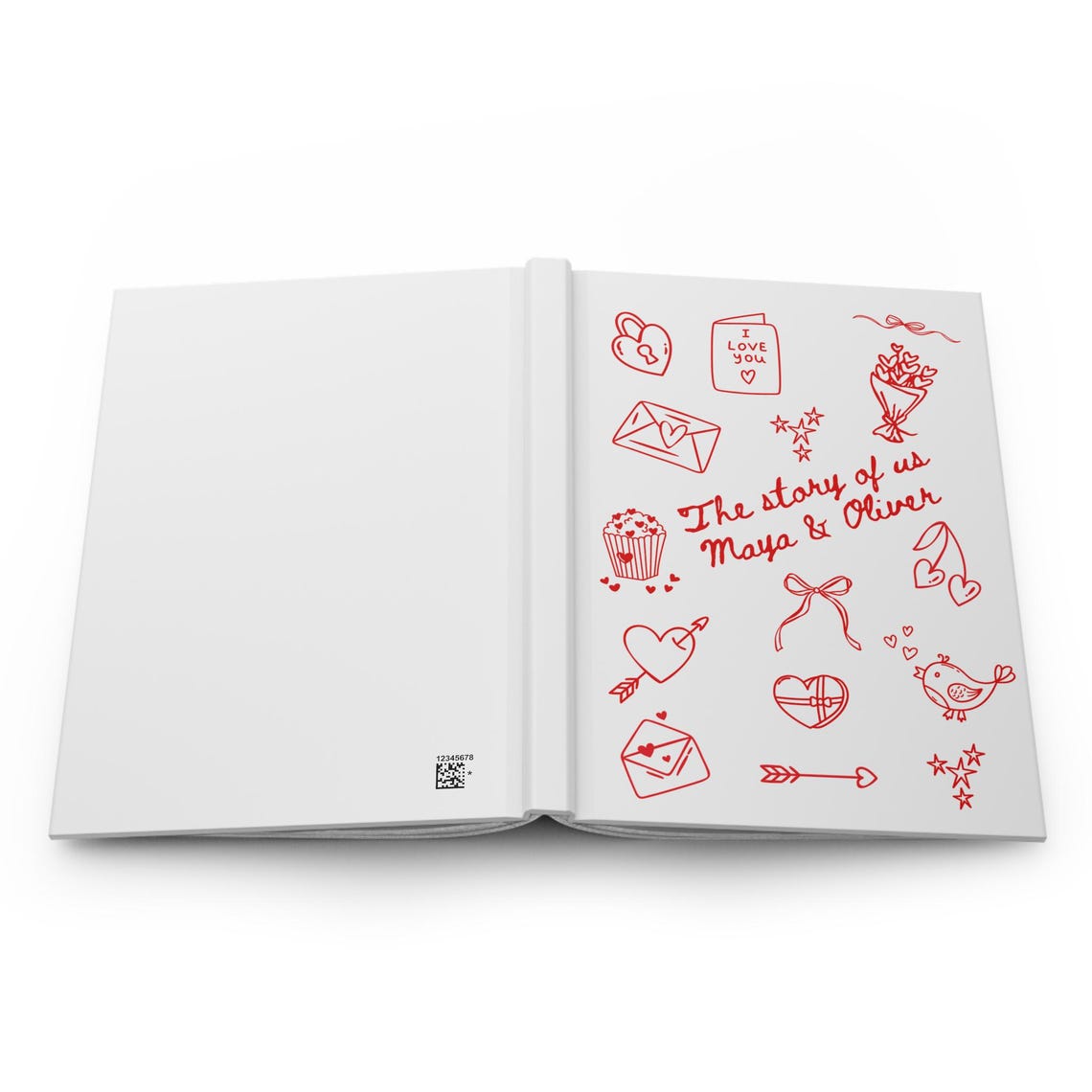 Personalized Couples Journal, Our Love Story Memory Book, Custom ...