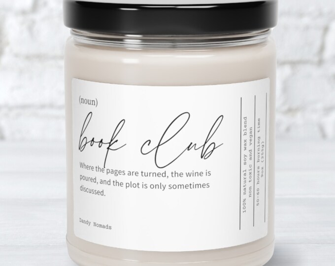 READING by THE FIRE Soy Candle, Book Lover Gift, Book Candle, Book ...