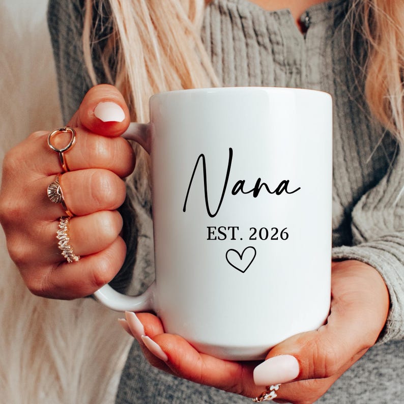Nana and Papa Gift, Custom Coffee Mug Set Gift for Grandparents From ...