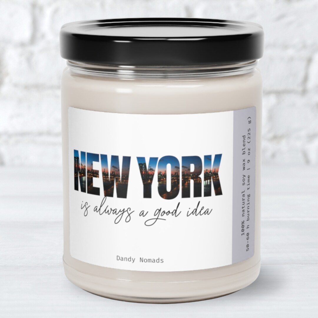 New York Scented Candle Gift for New York Lover, Gift NYC Vacation, New ...