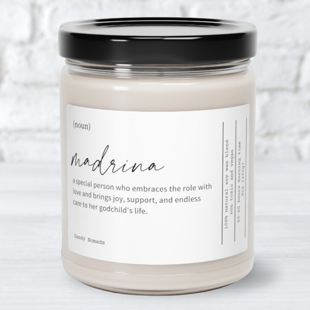 Madrina Candle, God Mother Gift, Godmom Scented Candle, Madrina ...