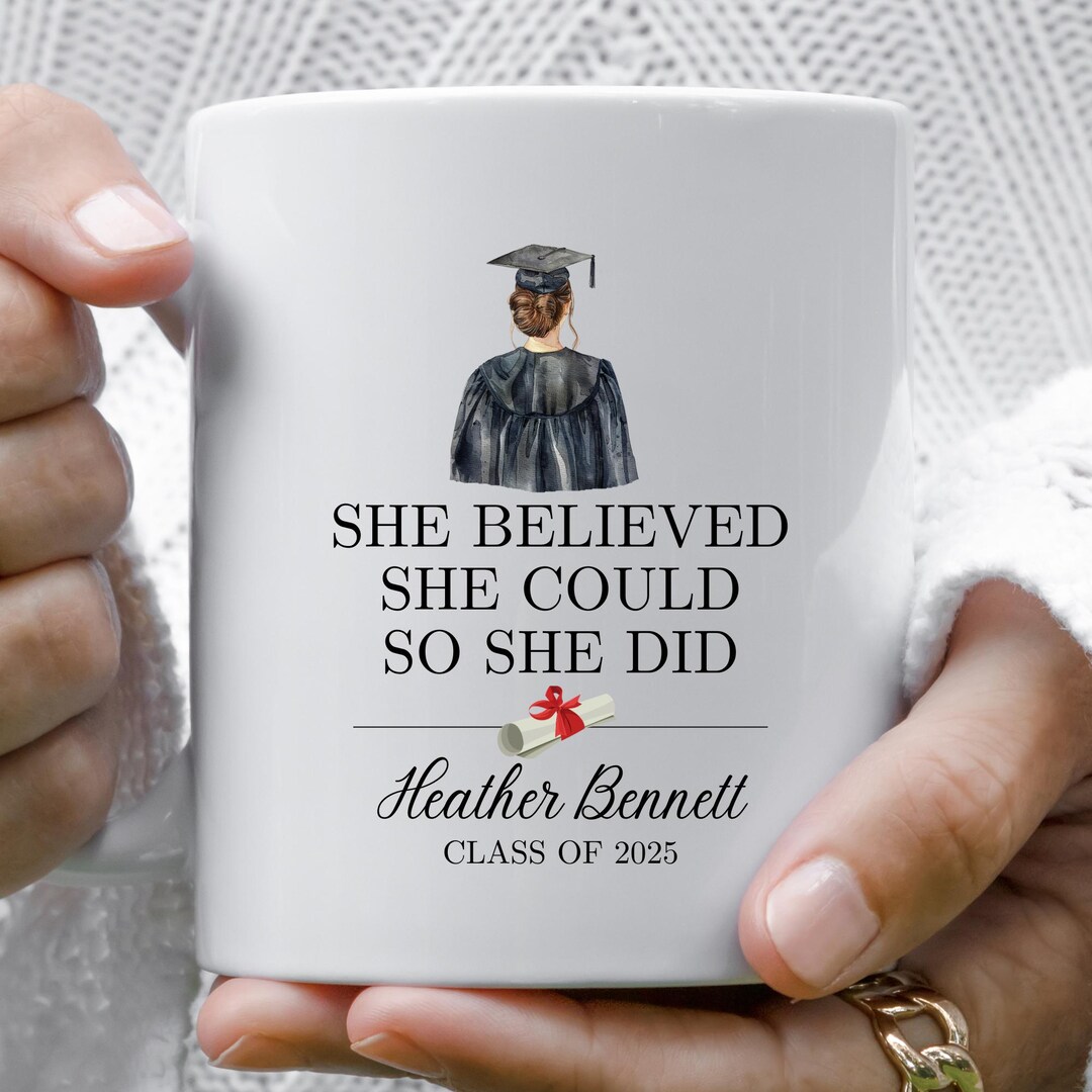 Custom Graduation Mug With Name Personalized Gift for College Graduate ...