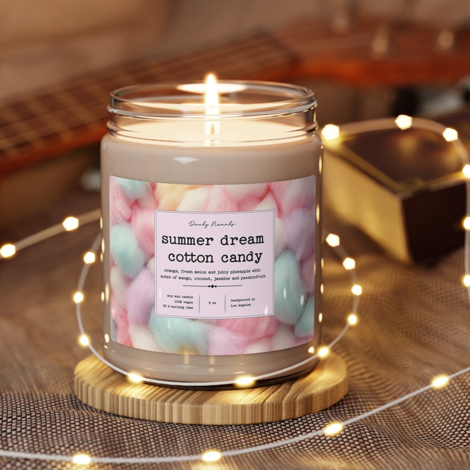 Summer Dream Cotton Candy Scented Candle, Gift for Teens, Gift Fot Her ...