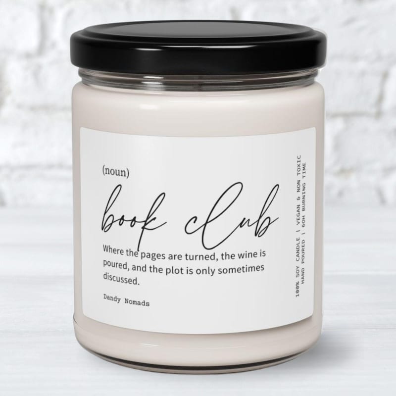 Book Scented Candle - Etsy