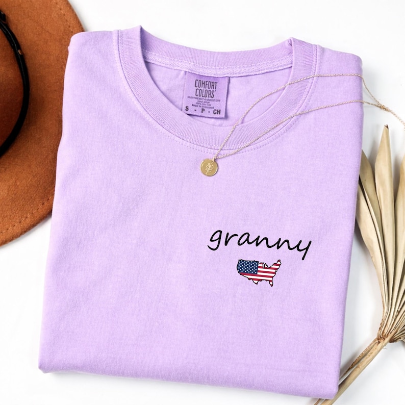 Patriotic Granny Shirt, Comfort Colors Grandma USA Tee, Fourth of July ...