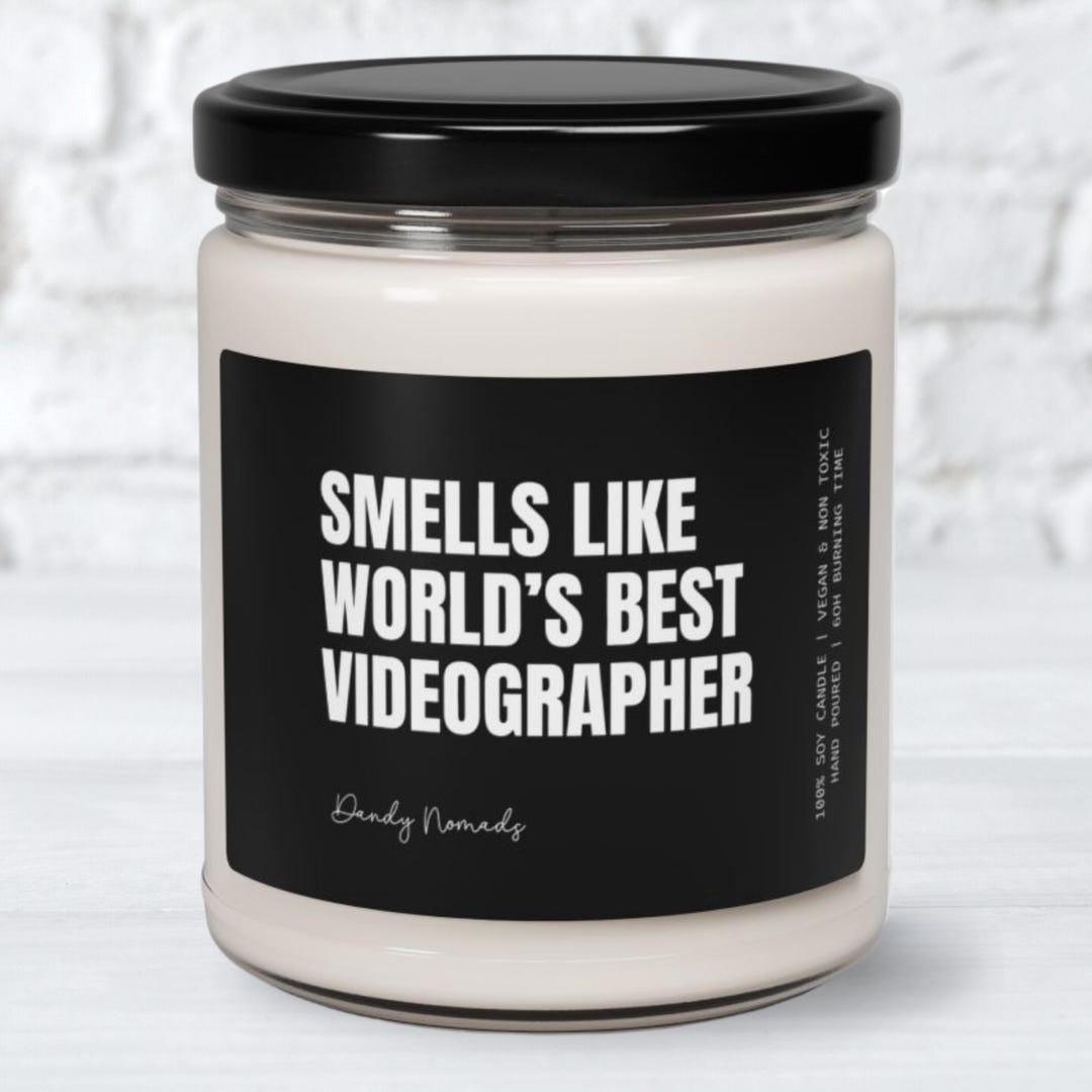 Videographer Gift, Scented Candle Gift for Wedding Photographer ...