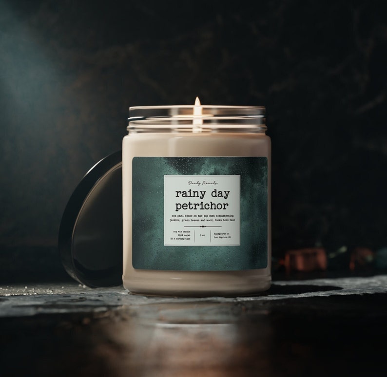 Rainy Day Petrichor Candle, the Smell of Earth After Rain, Gift for Her ...