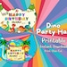 Party Hat Dino Birthday Printables, Dino Themed Party Printable, Party ...