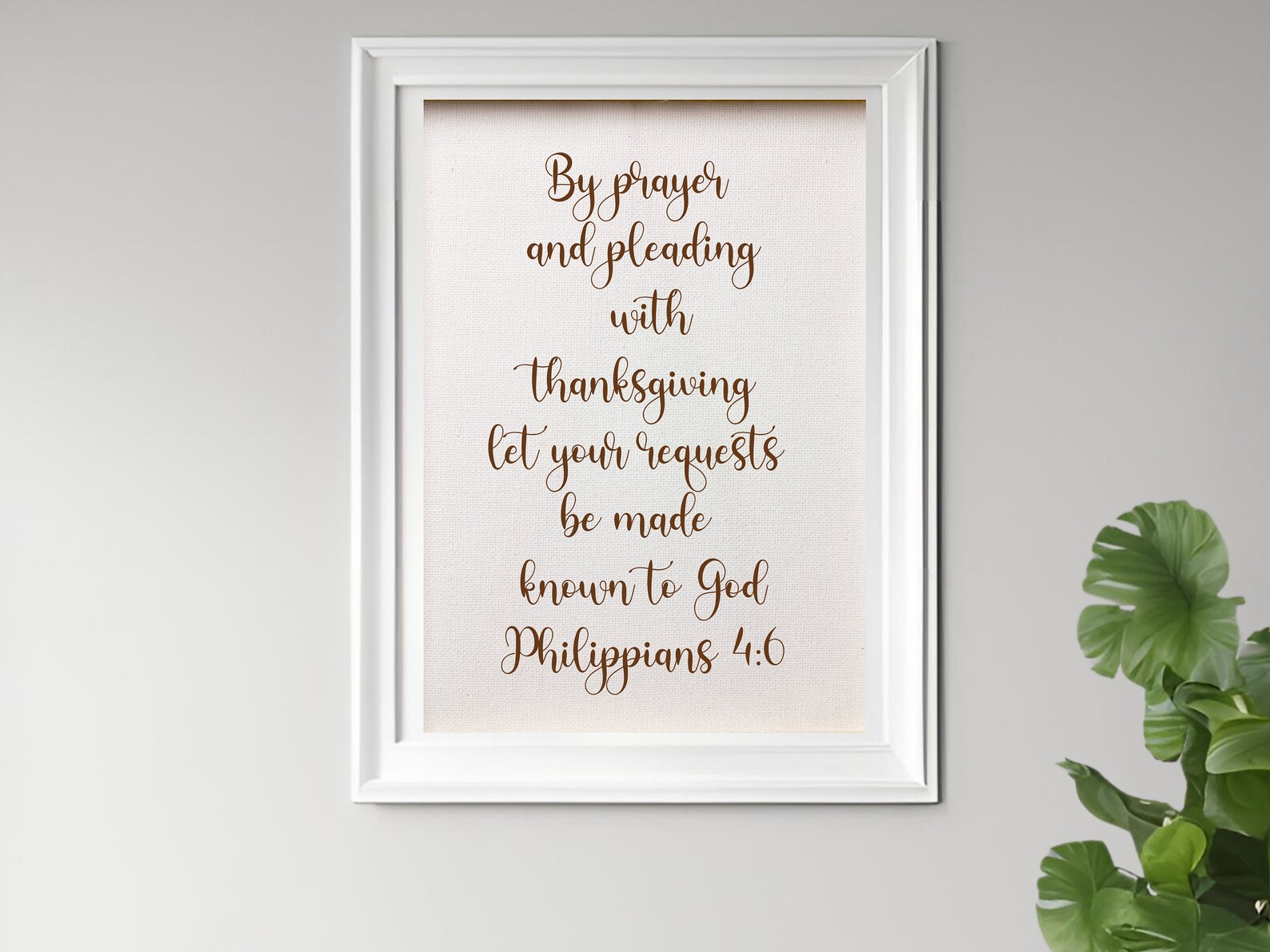 Printable Bible Verse Wall Decor Philippians 4:6 Let Your Request Be ...