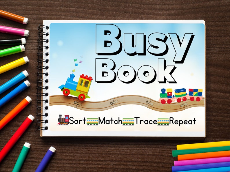 Printable Busy Book, Pre Kinder Curriculum, Preschool Workbook, Toddler ...