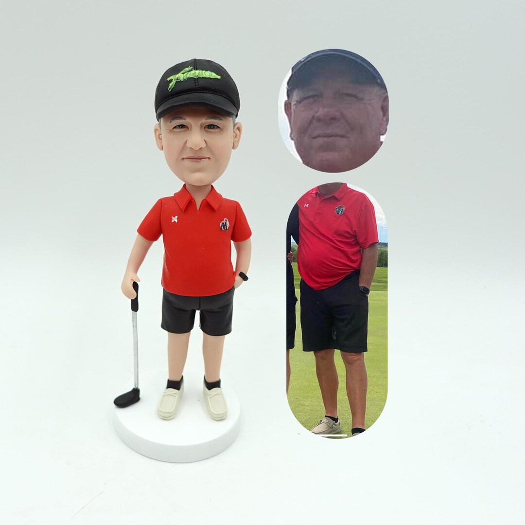 Personalised Custom Golf Lover Bobblehead, Custom Father's Day Gift ...
