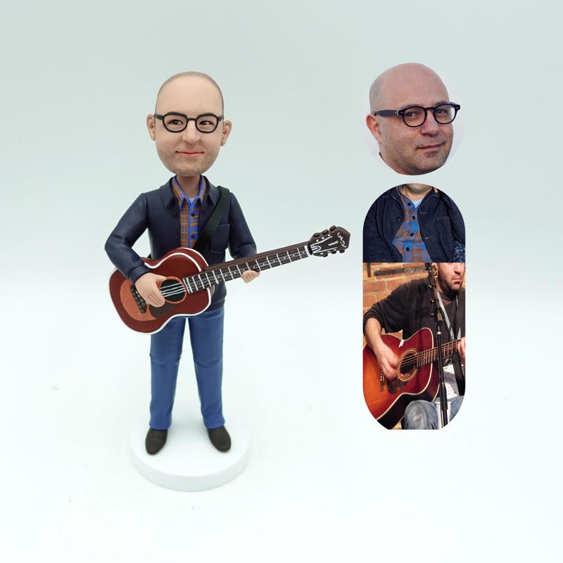Guitar bobble head - Etsy.de