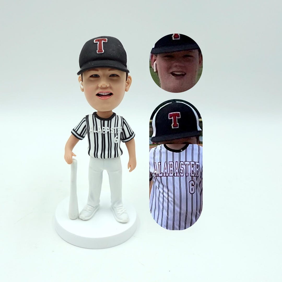 Personalized Baseball Player Bobblehead: Custom 3D Figurine - Etsy