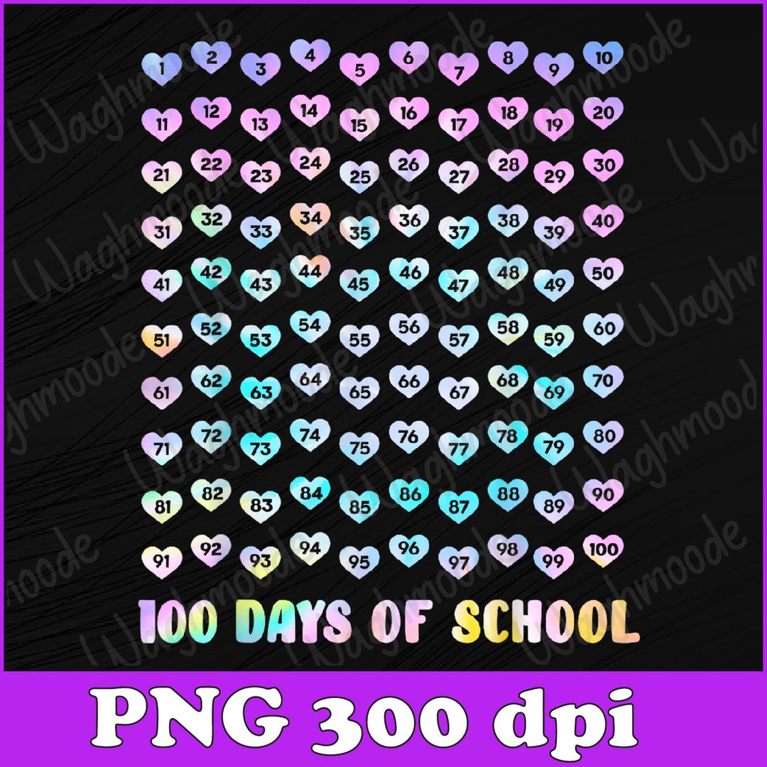 100th Day of School Teacher Tie Dye Png, 100 Days Math Numbers Png, 100 ...