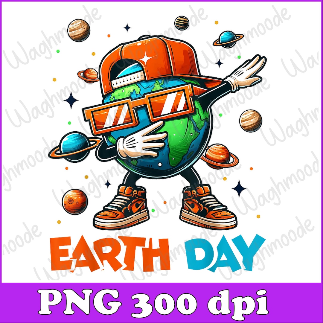 Happy Earth Day 2024 Png, Funny Earth Day Kids Toddler Boys Dab Png ...
