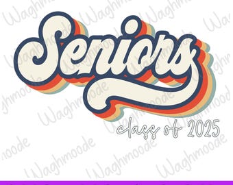 Retro Senior 2025 Png - Etsy