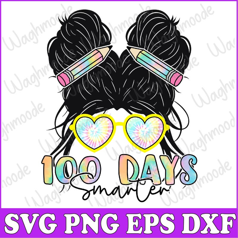 100 Days Smarter Svg - Etsy