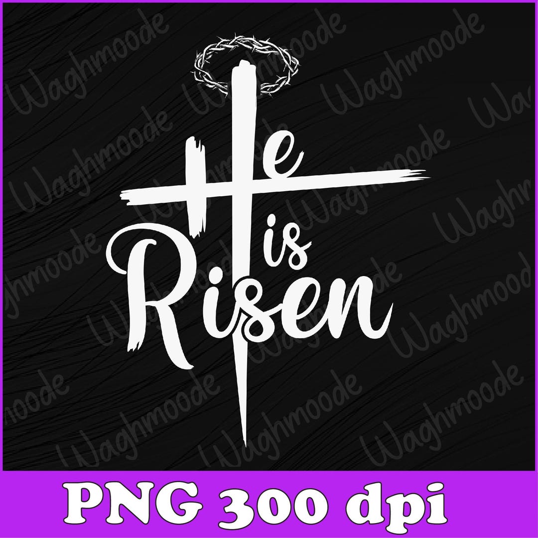 He is Risen Je-sus Cross for Religious Christian Easter Svg, Matthew 28 ...