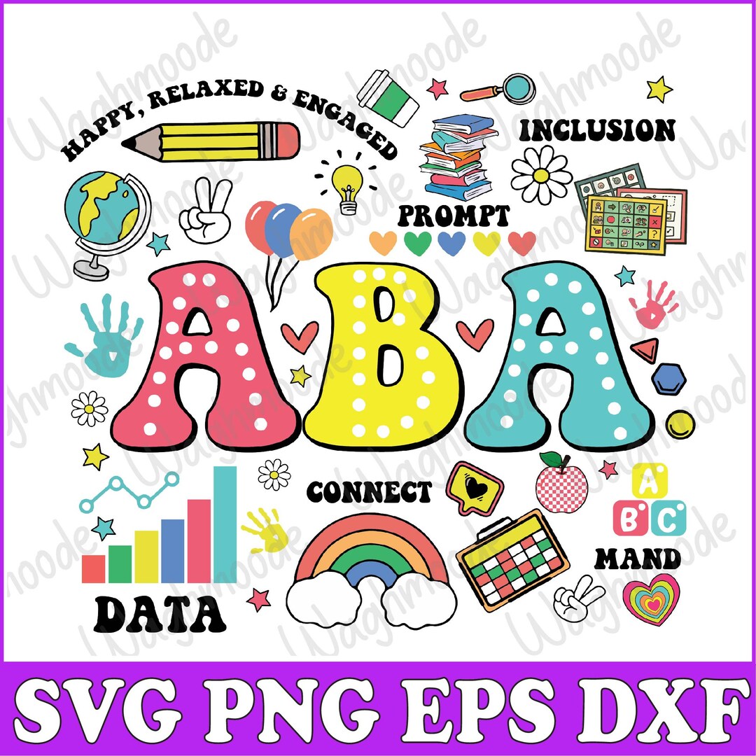 ABA Therapist Behavior Analyst Autism Therapy RBT Floral Svg, All ...