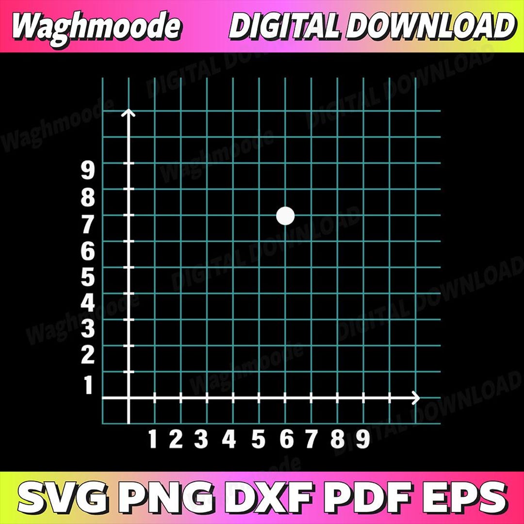 Funny Math Teacher 67 Cartesian Grid Point Humor Svg, Coordinate 6 7 ...