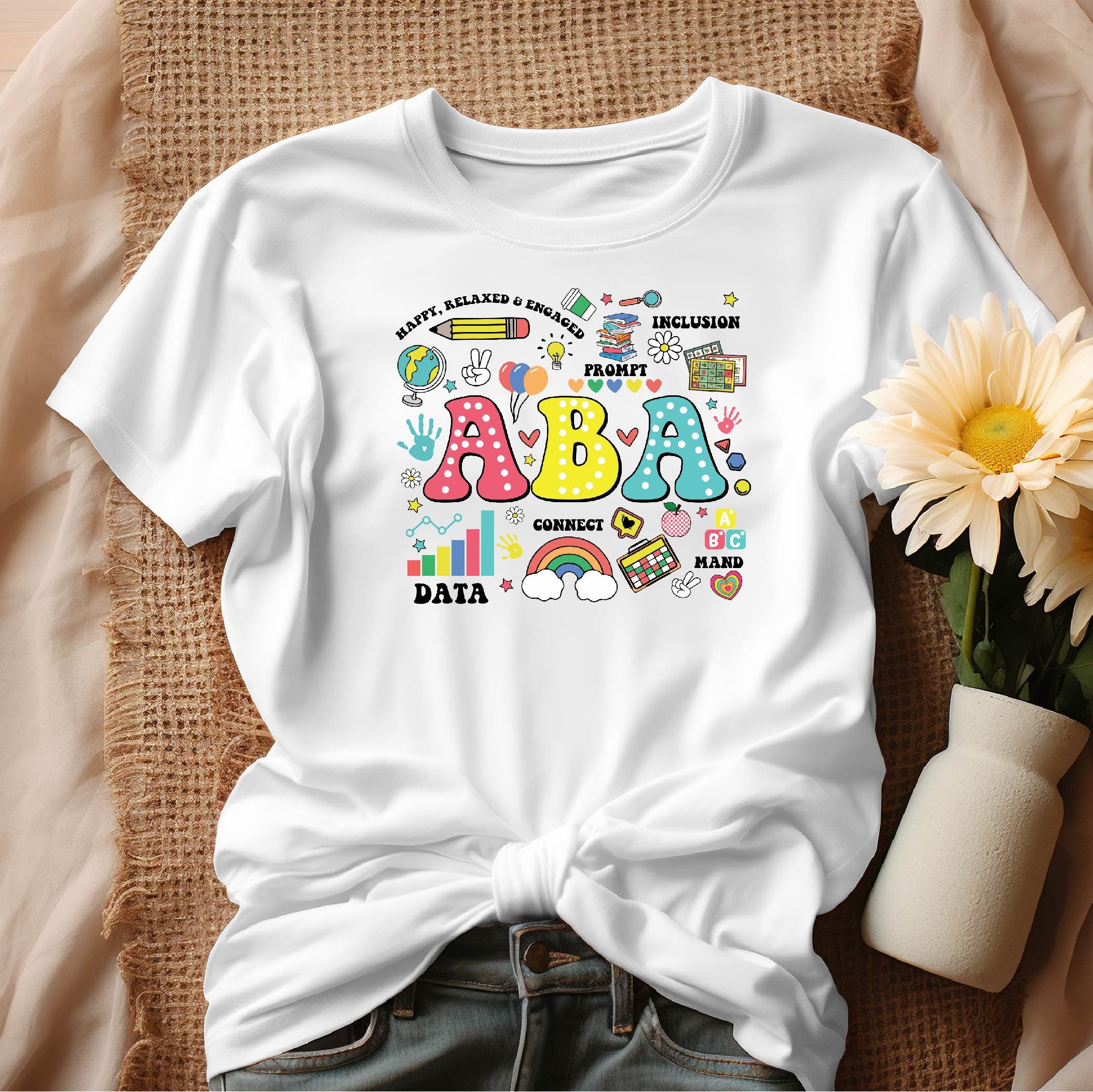 ABA Therapist Behavior Analyst Autism Therapy RBT Floral Svg, All ...