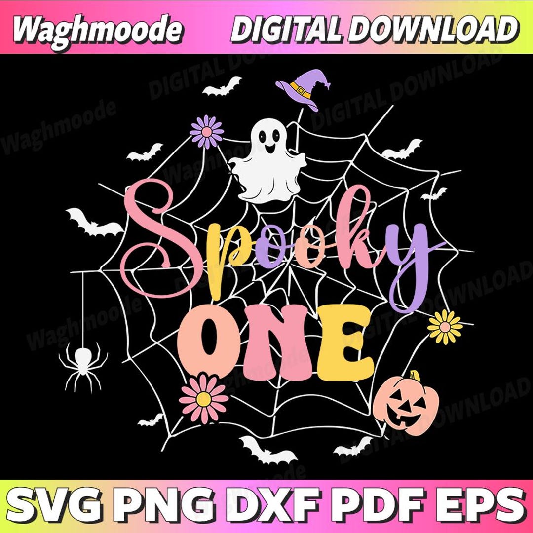 Spo-oky One Halloween Birthday Svg, Spooky One Svg, First Birthday Svg ...