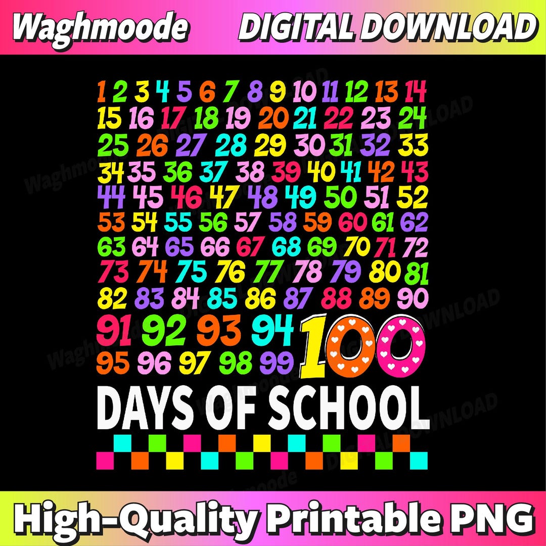 100th Day of School Teacher Kids 100 Days Math Numbers Svg, 100 Days ...