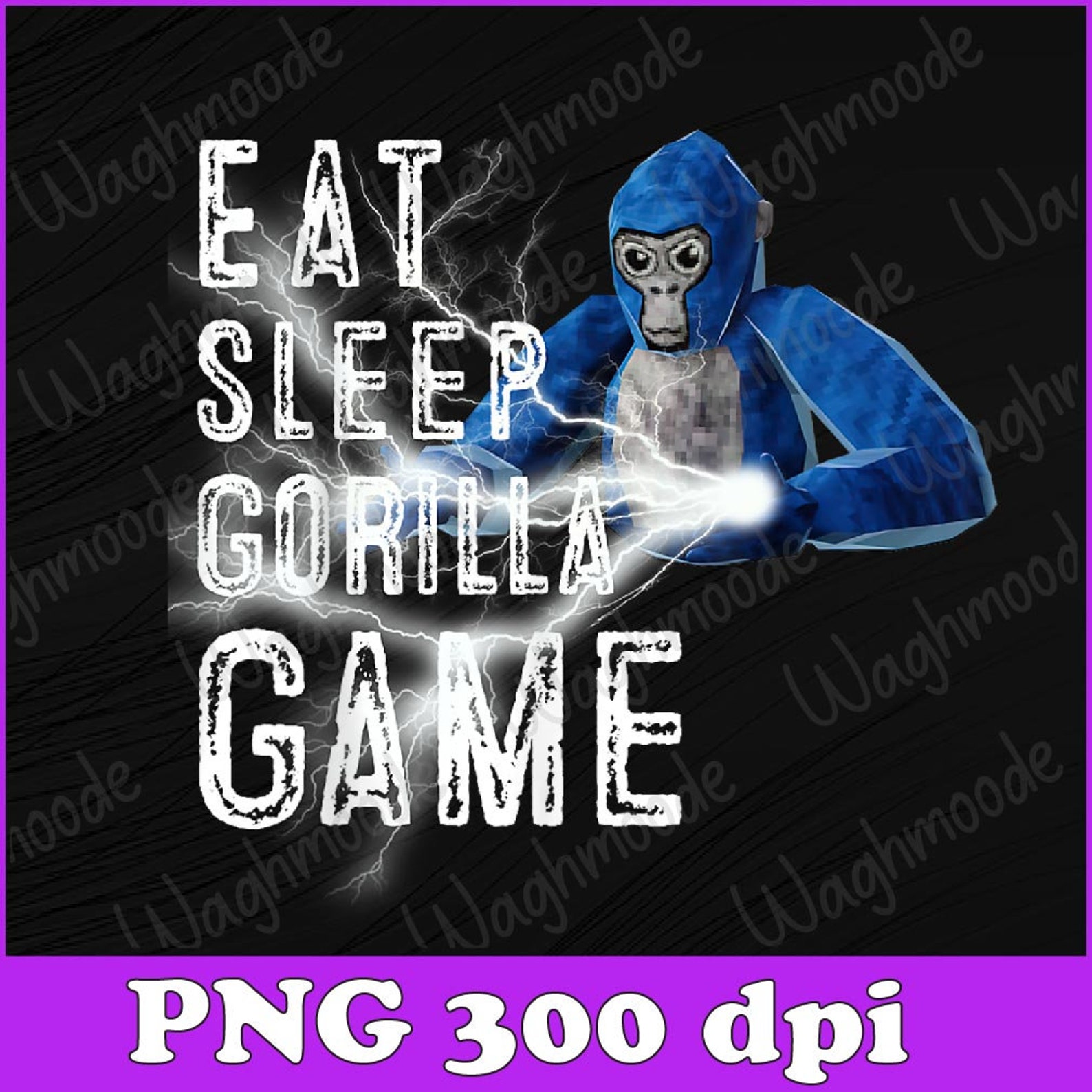 Funny Eat Sleep Png, Monke Tag VR Gamer Png, Hole in A Wall Mug Wrap ...